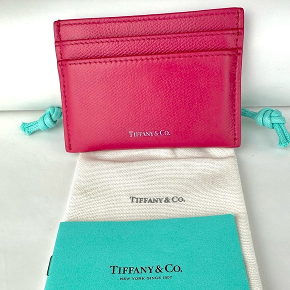 Tiffany & Co. | Bags | Tiffany Co Pink Magenta Card Case Holder Wallet ...